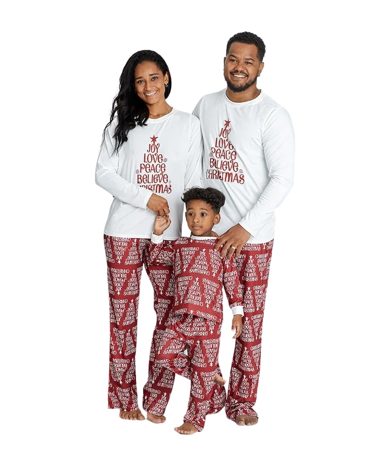 Christmas Pyjamas Positive Firs tree - The Christmas Fabric