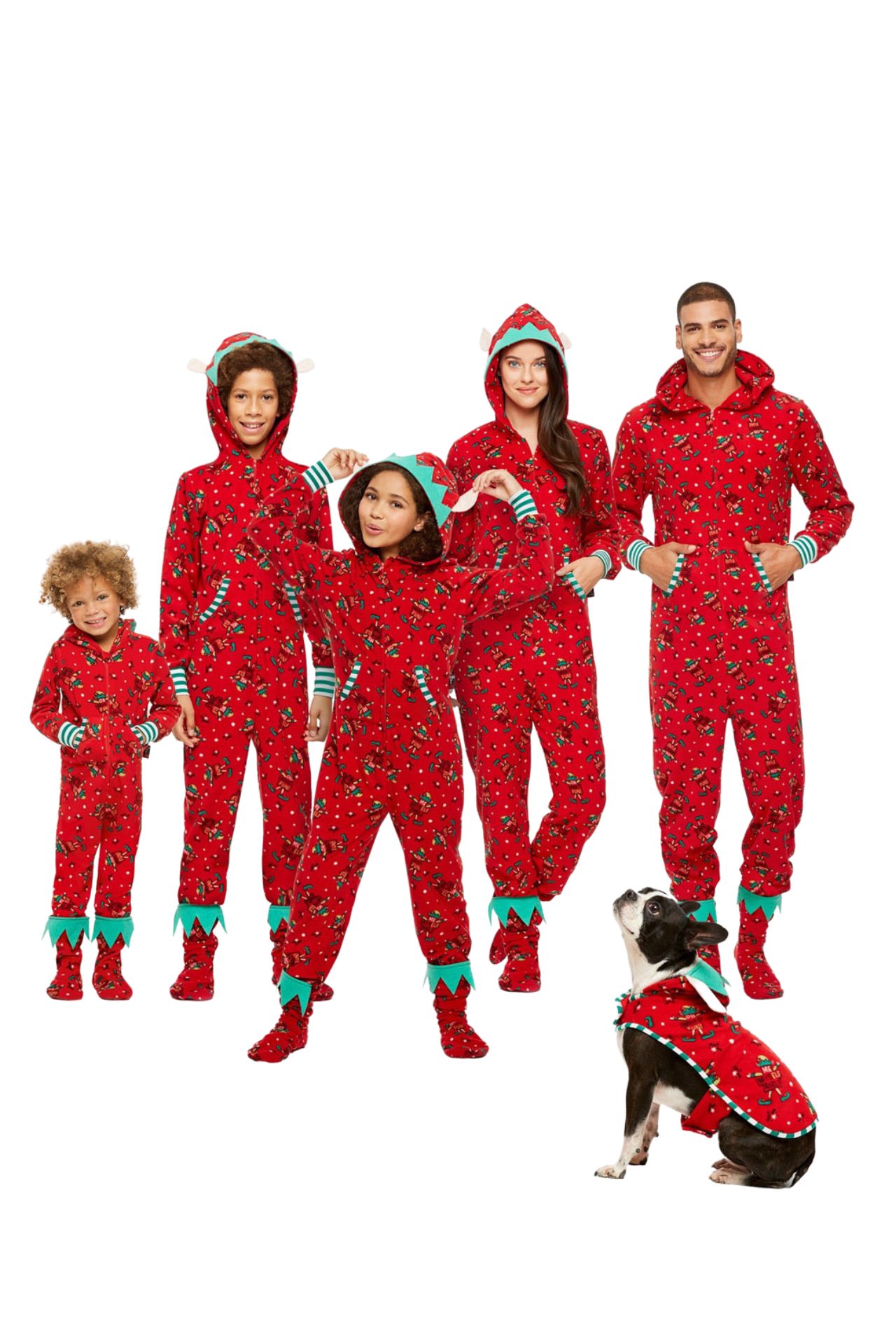 Family Christmas Pyjamas Elf Suit - The Christmas Fabric